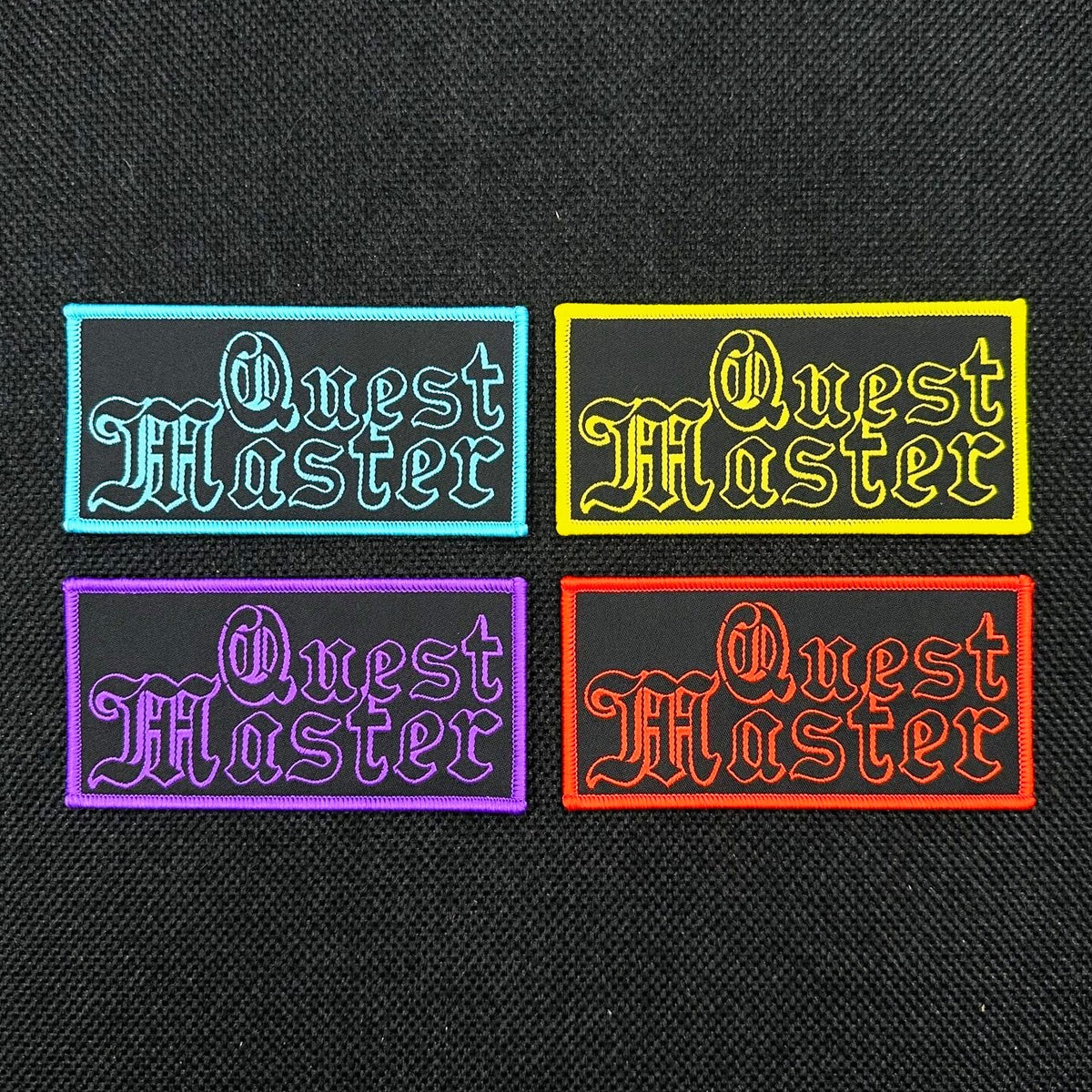 QUEST MASTER "Logo" woven patch [4 color options] – Out of Season