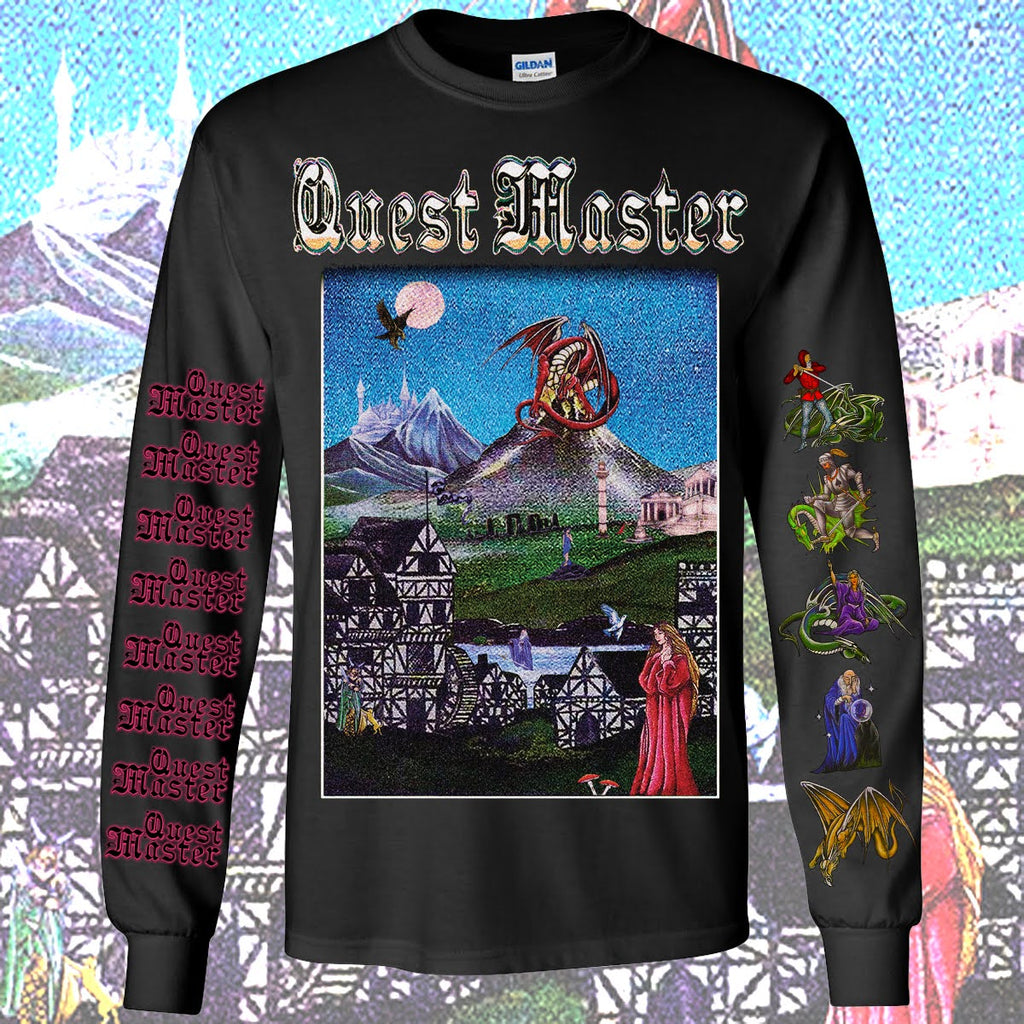 [SOLD OUT] QUEST MASTER "Twelve Temples" Long Sleeve Shirt [BLACK] – Out of Season