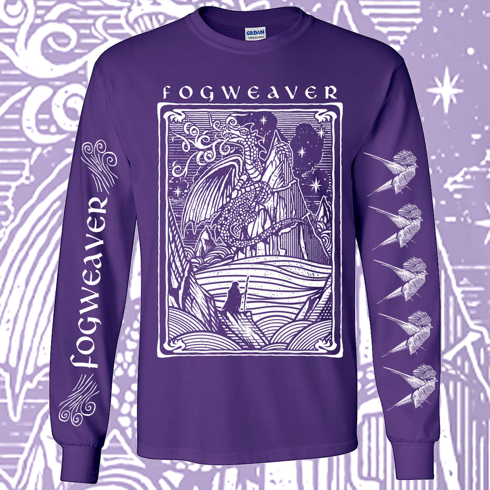 [SOLD OUT] FOGWEAVER 4-Sided Long Sleeve Shirt [Purple/White] – Out of Season