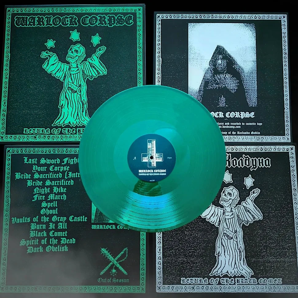 WARLOCK CORPSE "Return of the Black Comet" Vinyl LP (w/ insert, 2 colo ...