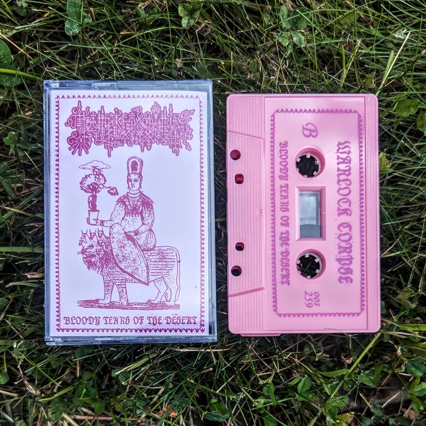 WARLOCK CORPSE "Bloody Tears of the Desert" cassette tape (lim.200 w ...