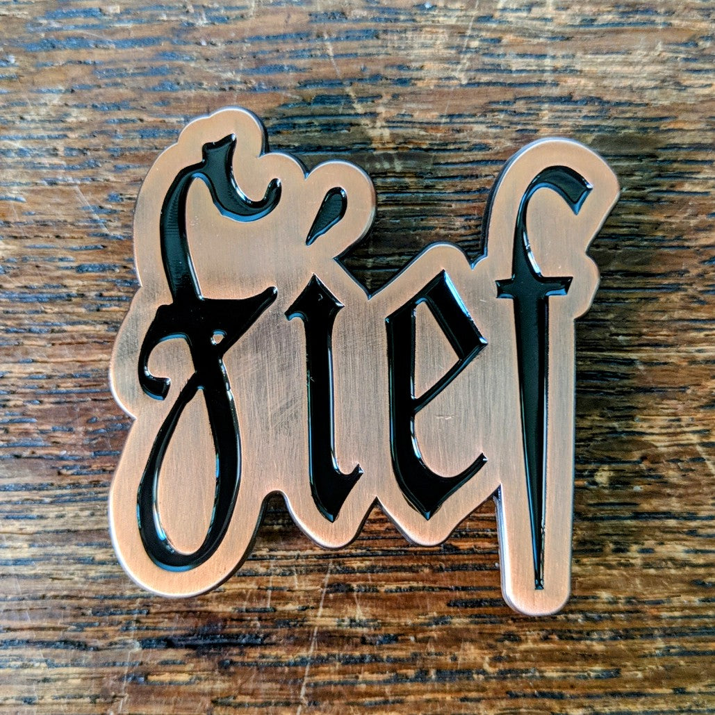 [SOLD OUT] FIEF "Logo" Copper Metal Enamel Pin – Out of Season